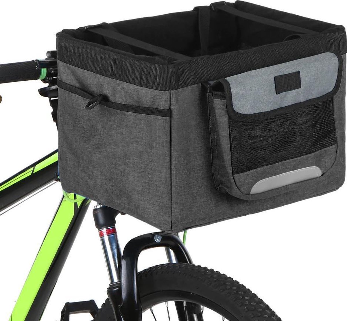 BrightWise® Fietsmand - Hondenfietsmand - Opvouwbaar - Fietsmand Voor - Zwart | bol.com