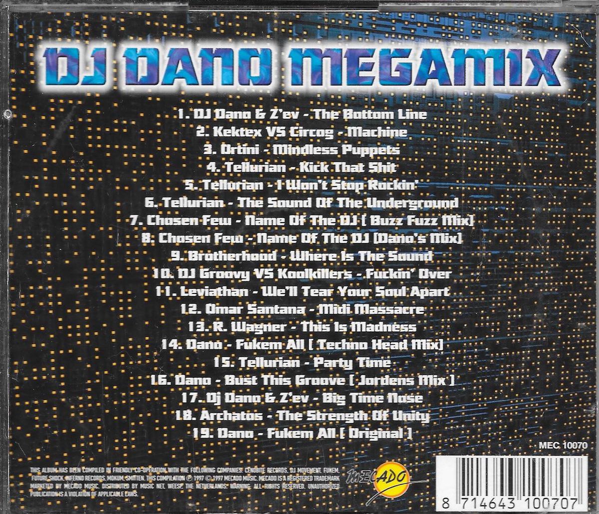 DJ Dano - Megamix, Dj Dano | CD (album) | Muziek | bol.com