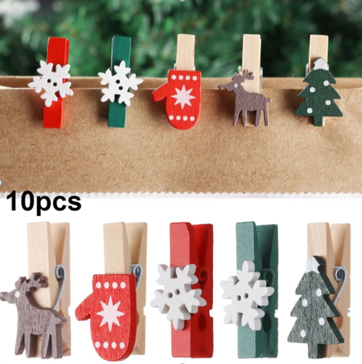 kerst - mini wasknijpers | bol