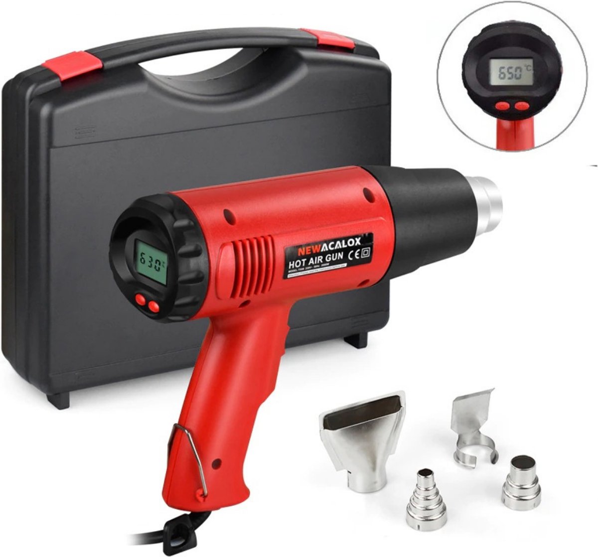 Noiller Heteluchtpistool - Heatgun - Embossing - Warmtepistool - 100-650 graden -... | bol.com