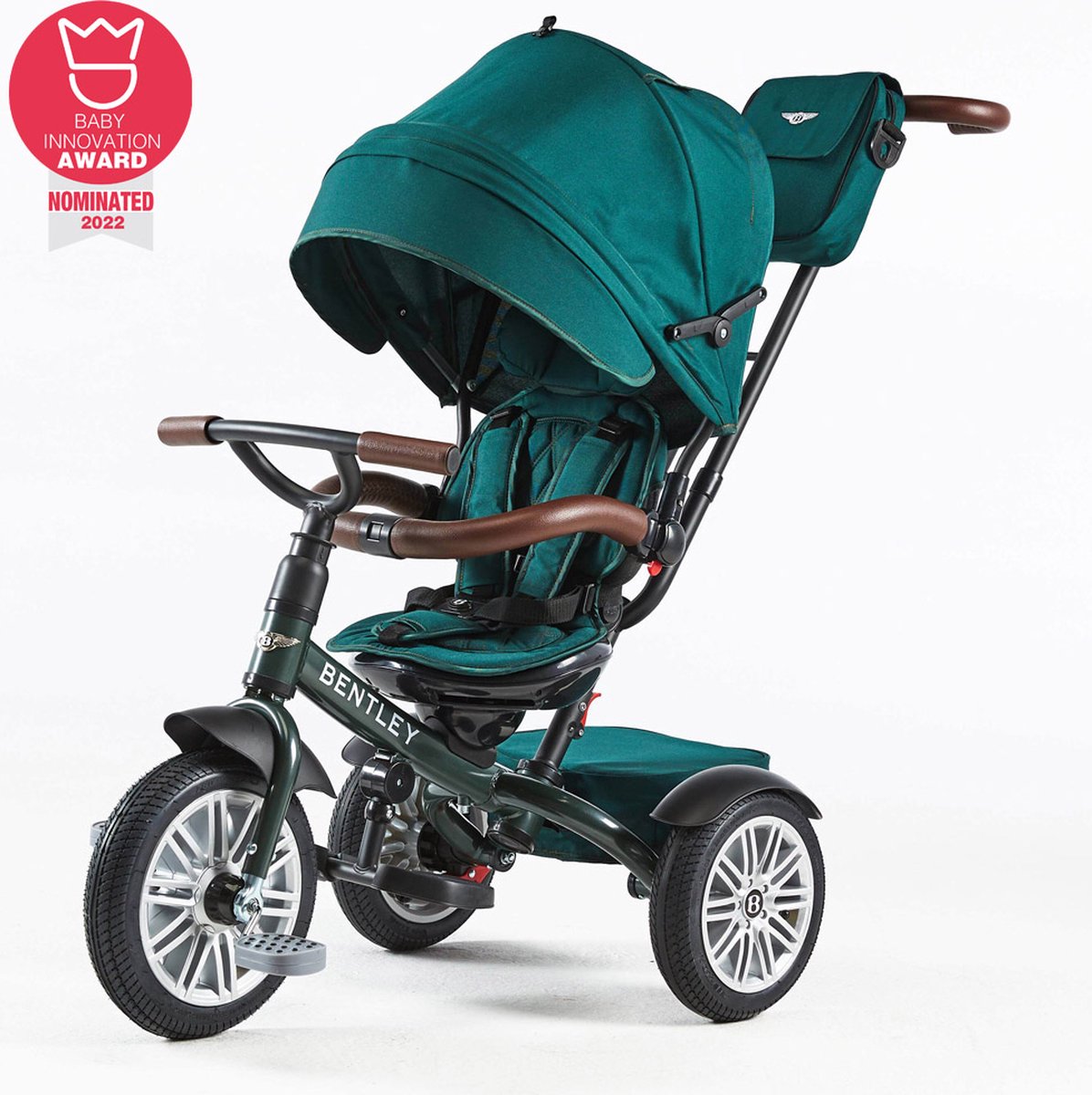 Bentley Tricycle 6 in 1 Driewieler en Buggy - Spruce Green | bol.com