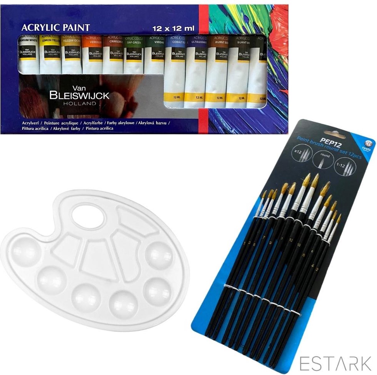 ESTARK® Professionele Acrylverf - Acrylverfset - Acrylic Paint Set ...