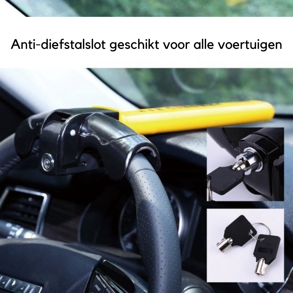 Vitafa Stuur - Stuurslot - Stuurslot Auto - Stoplock - Auto accessories ...