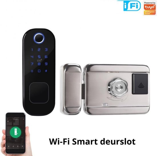 Dakta® Smart Deurslot | WiFi | Slot | Draadloos | met Code | met ...