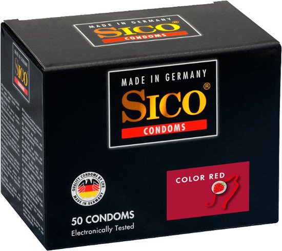 Sico Sico Color Red Aardbei Condooms - 50 Stuks | bol.com