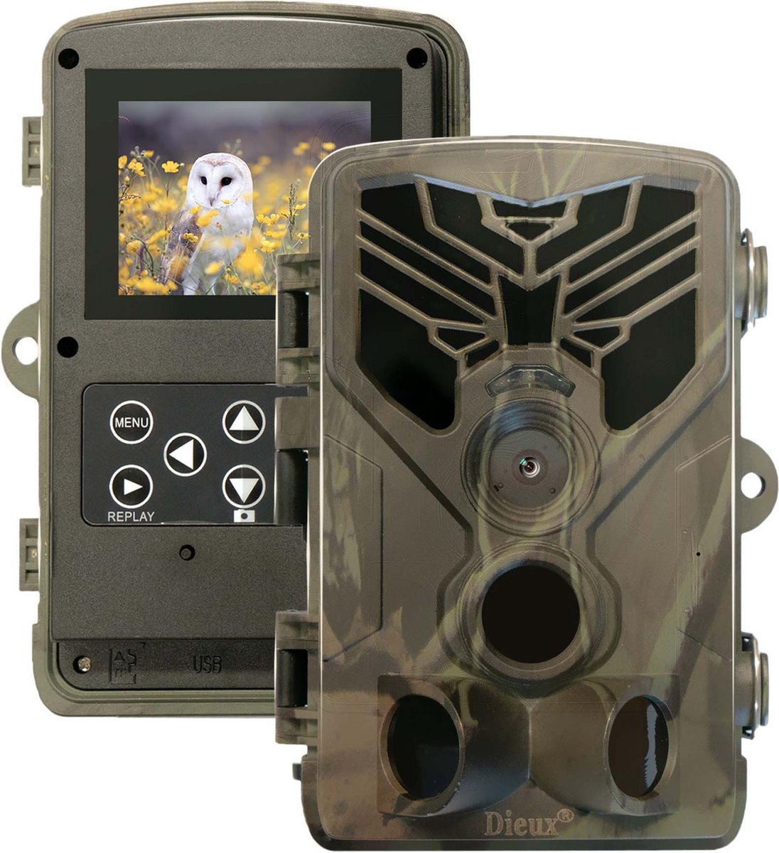 Dieux®- Caméra animalière avec Wifi - 20 MP - Caméra animalière ...