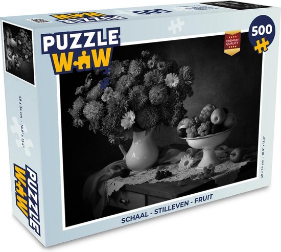 Puzzel Schaal - Stilleven - Fruit - Legpuzzel - Puzzel 500 stukjes | bol