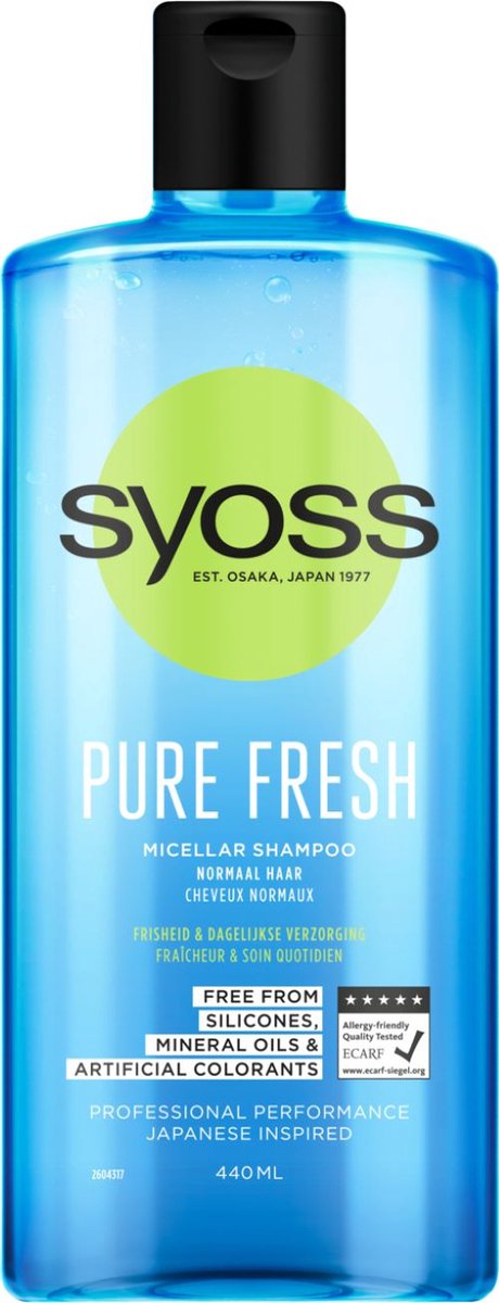 SYOSS - Pure Fresh Shampoo - Haarverzorging - Shampoo ...