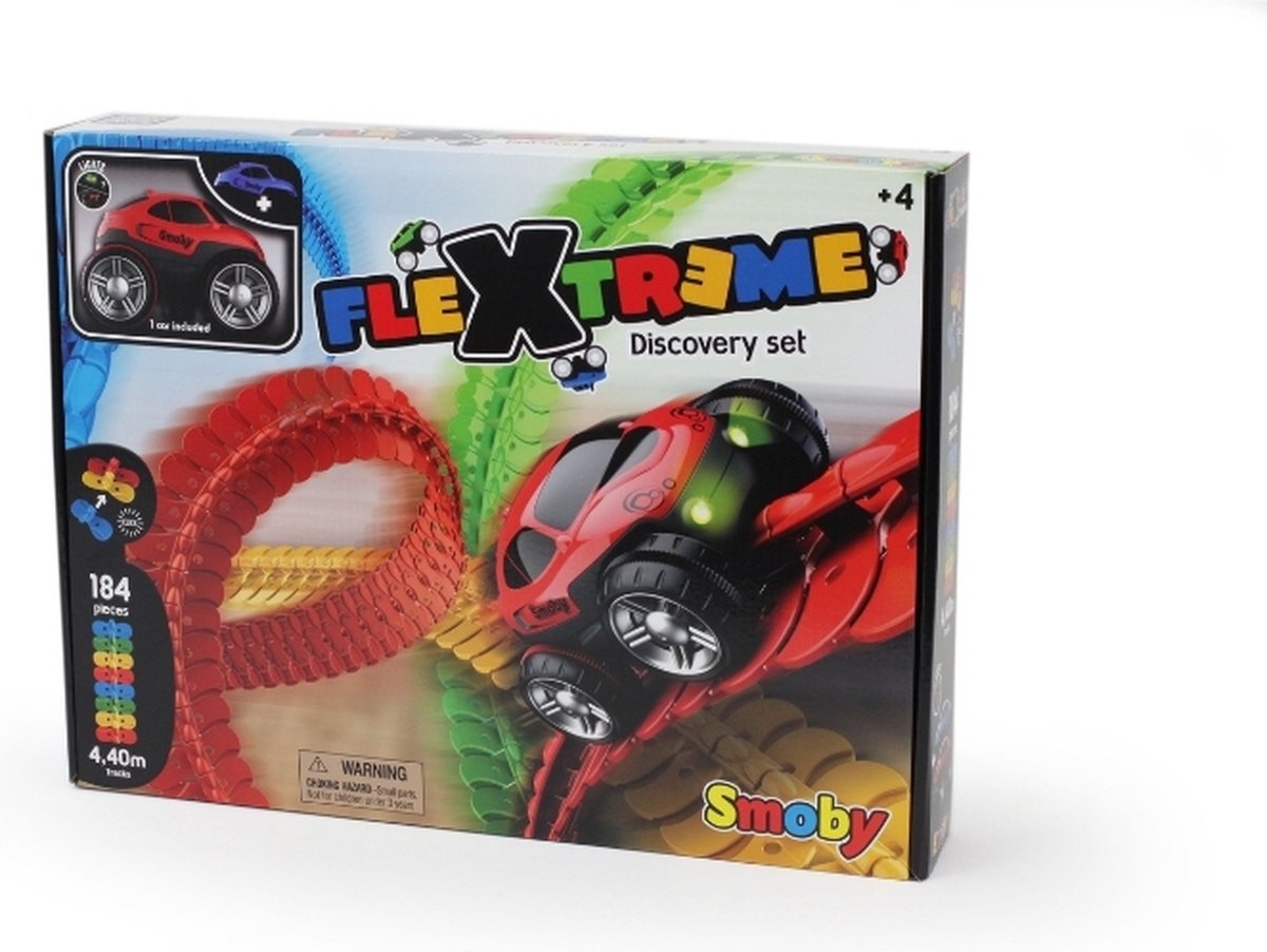 Smoby - FleXtreme Discovery Set - Circuit de course et voitures de course FleXtreme -... | bol.com