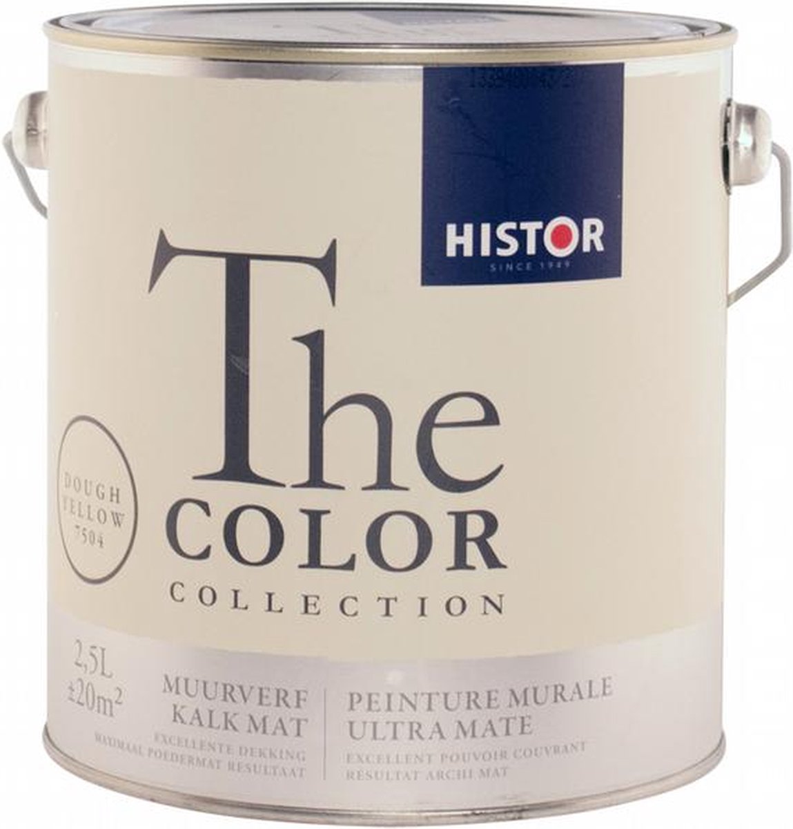 Histor The Color Collection Muurverf - 2,5 Liter - Dough Yellow | bol.com