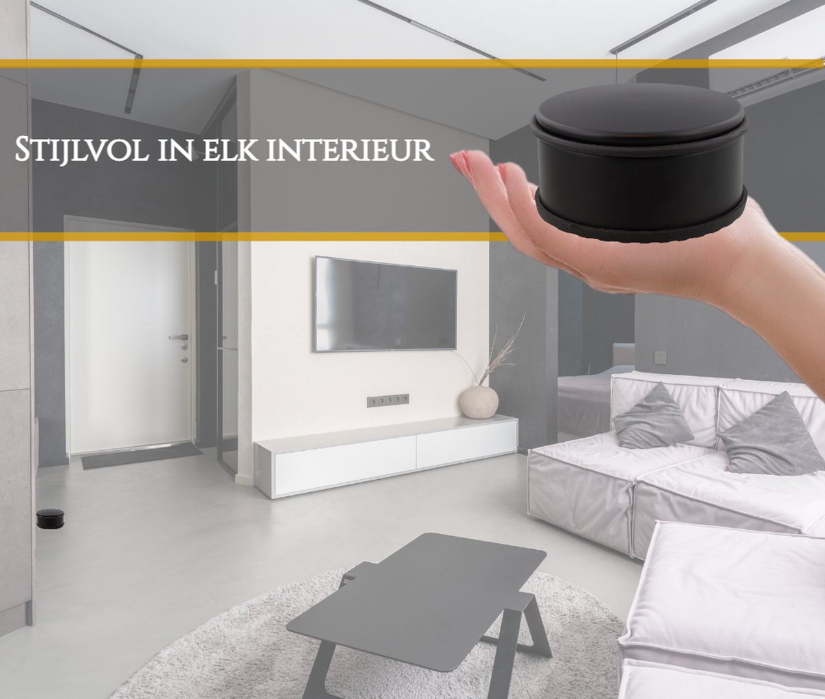 MESC Deurstopper Deurstop Deurstopper Binnen Deurbuffer Zwart - 1.1kg ...