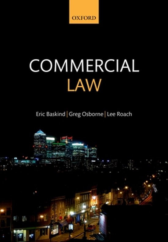 Commercial Law | 9780199664238 | Eric Baskind | Boeken | bol.com