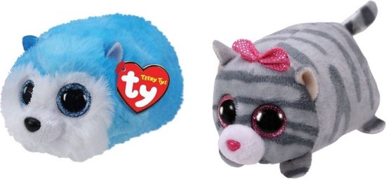 Ty - Knuffel - Teeny Ty's - Slush Husky & Cassie Mouse | bol