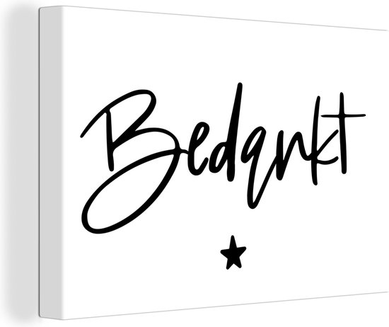 Canvas Schilderij Bedankt - Quotes - Collega - Spreuken - 120x80 cm ...