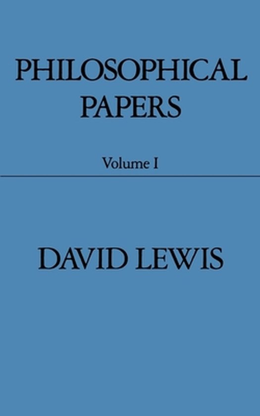 Philosophical Papers | 9780195032048 | David Lewis | Boeken | bol.com