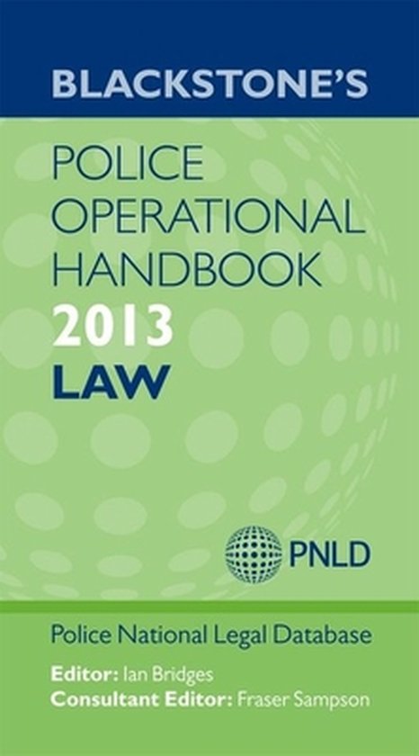 Blackstone's Police Operational Handbook, Ian Bridges | 9780199658077 ...