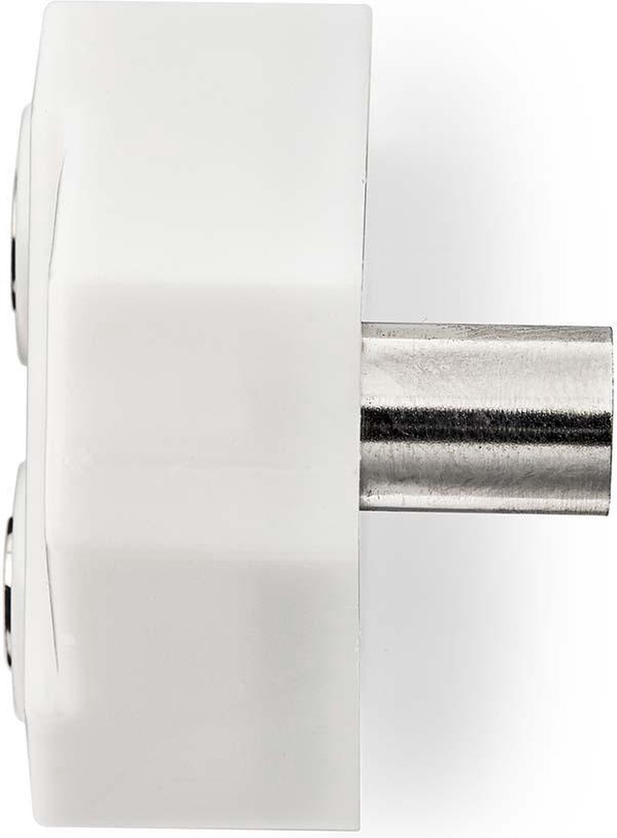 Nedis Satelliet- en Antenne-Adapter | IEC (Coax) Male | 2x Coax Female | Vernikkeld |... | bol.com