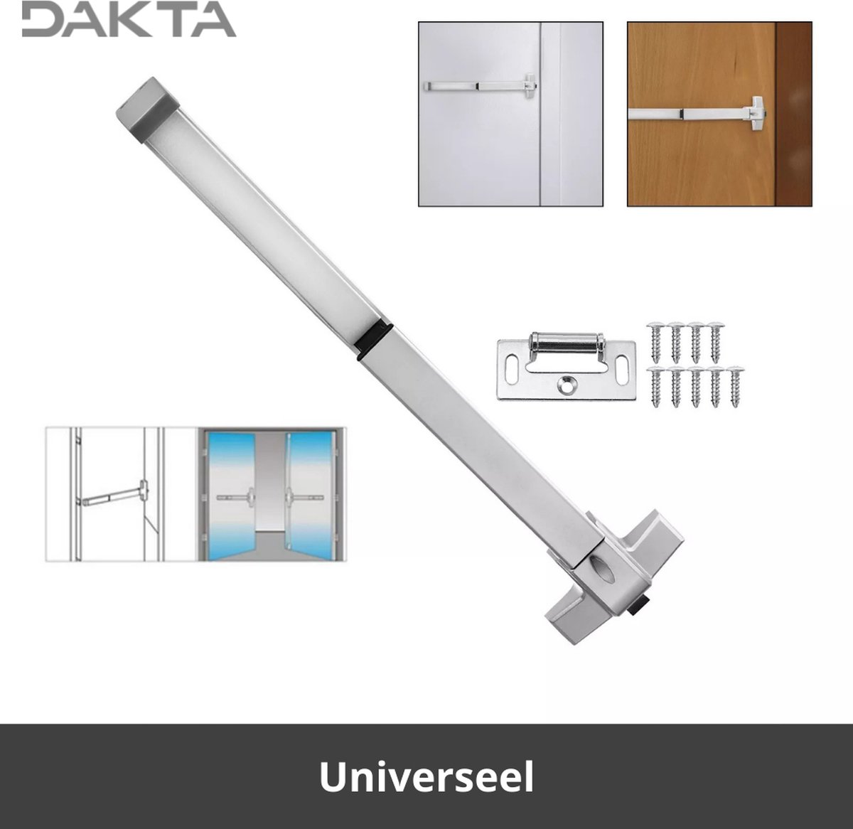 Dakta® Nooddeur Push Bar | Hendel Nooddeur | Duwhendel | Incl. Gewone ...
