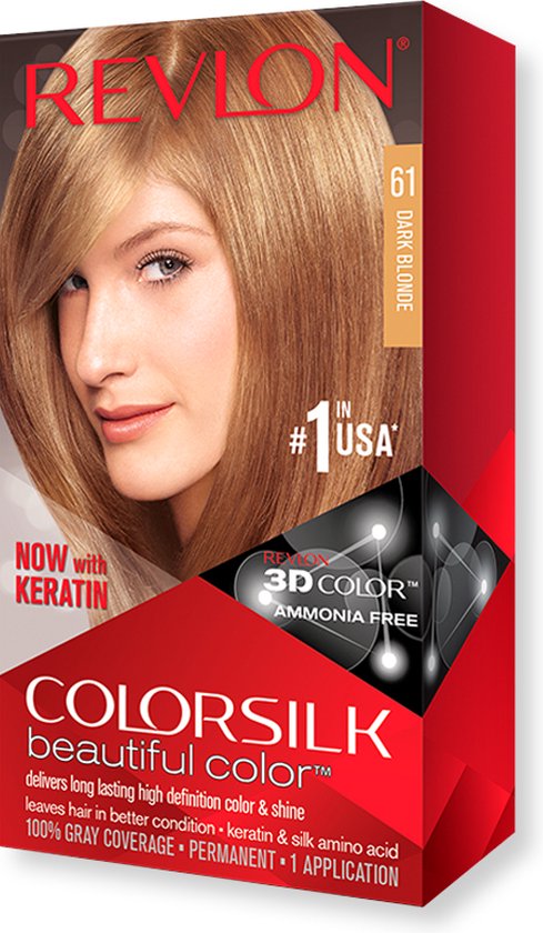 Haarkleur Zonder Ammoniak Colorsilk Revlon Donkerblond | bol.com