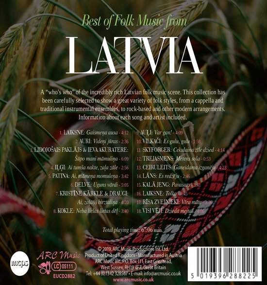 Various Artists - Best Of Folk Music From Latvia (CD), various artists ...