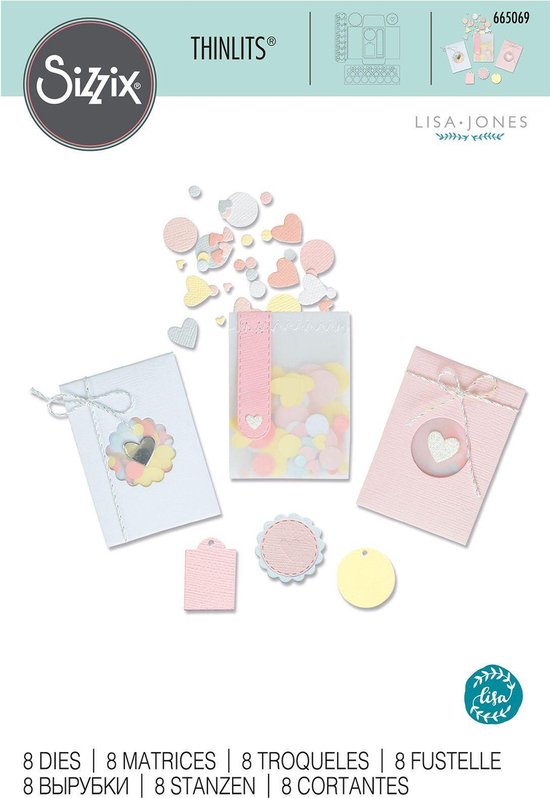 Sizzix Thinlits Snijmal Set - Confetti Pocket - 8 stuks | bol.com