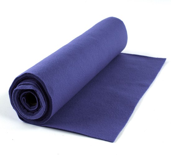 Vaessen Creative Vilt - Rol - 1mm dik - 45cmx5m - Donker Lavendel | bol.com