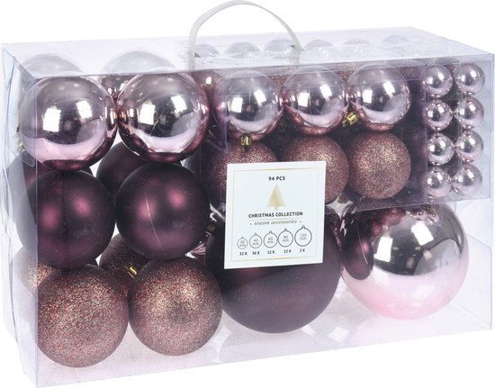 Kerstballen Set - Kerstbal - Kerst - Kerstversiering - 94 Verschillende ...