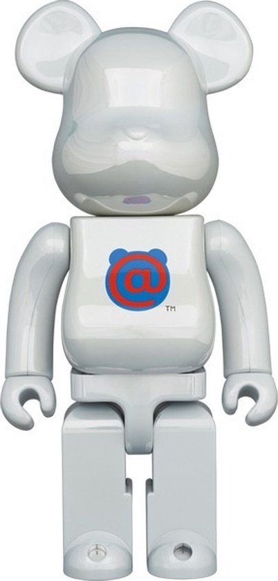 400% Bearbrick - Bearbrick Logo - 1st Model (White Chrome) | bol.com