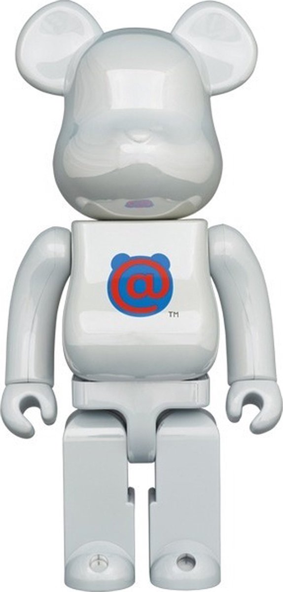 400% Bearbrick - Bearbrick Logo - 1st Model (White Chrome) | bol.com