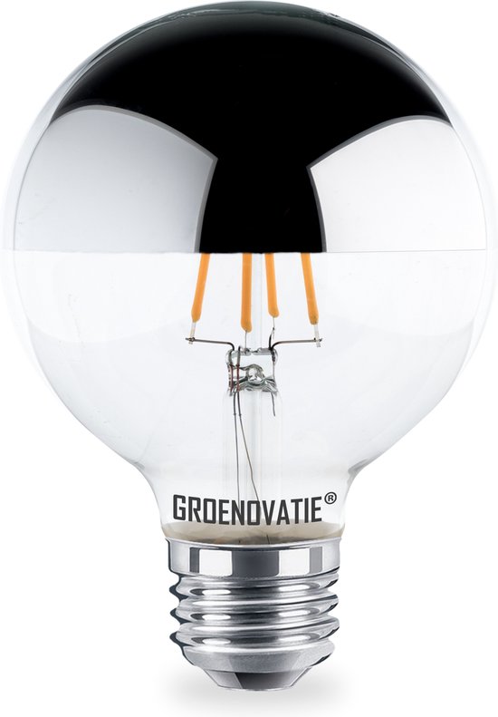 Groenovatie E27 LED - Filament Globelamp G125 - Kopspiegel - 4W - Extra Warm Wit - Dimbaar | bol