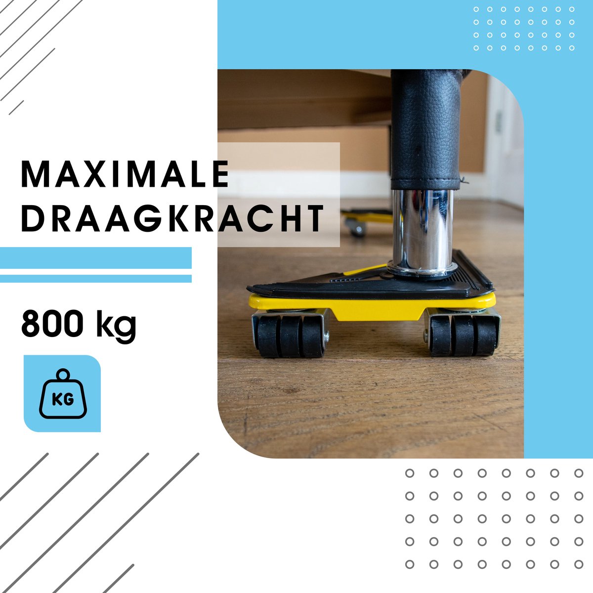 Meubelroller Set - Incl. Vier 360 graden Meubel Rollers En 1 ...