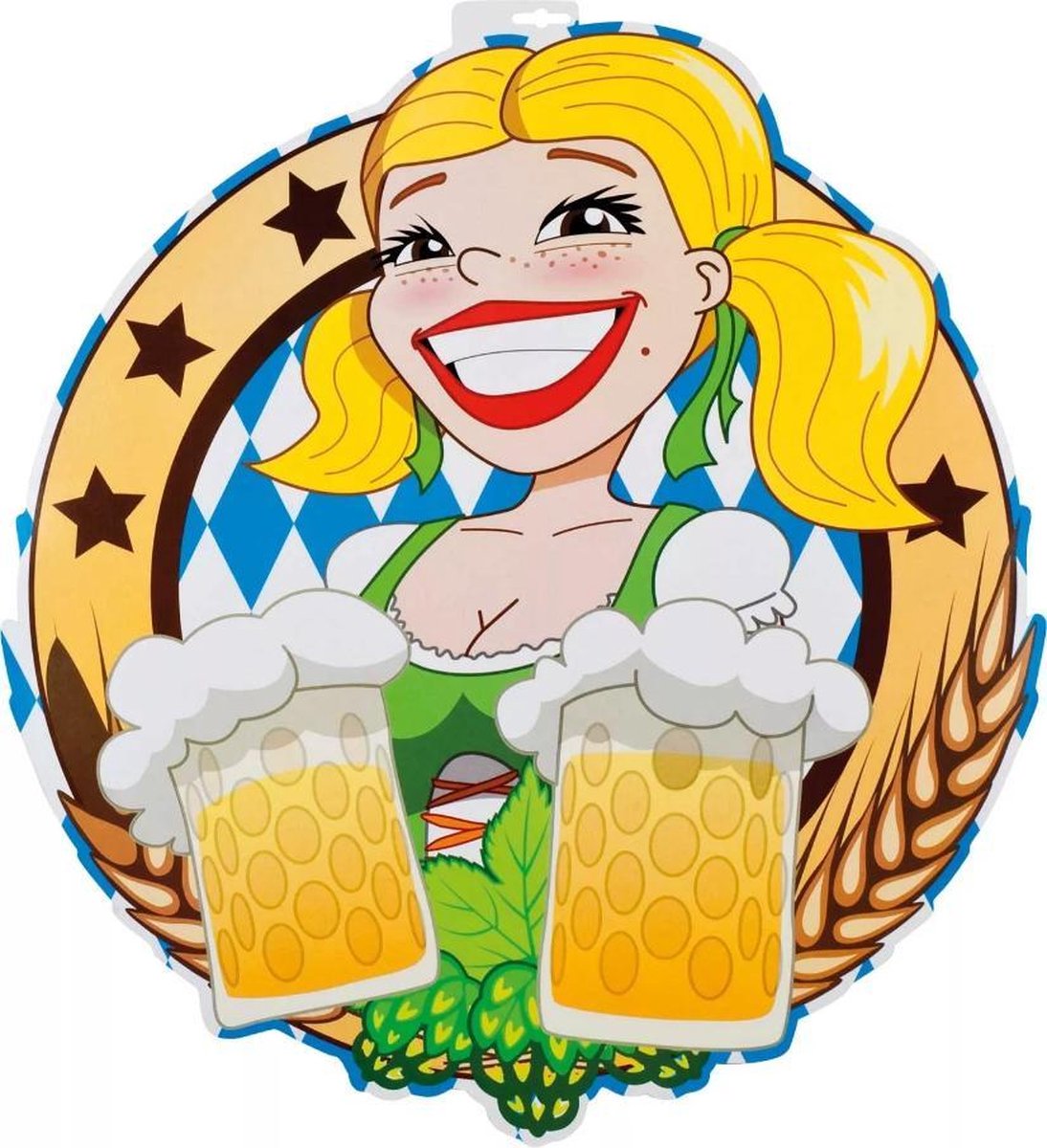 Oktoberfest Decoratie Heidi Dubbelzijdig bedrukt karton (61 X 56 Cm ...