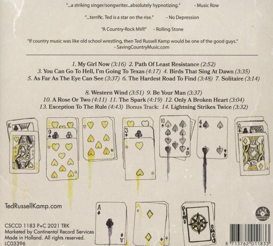 Ted Russell Kamp - Solitaire (CD), Ted Russell Kamp | CD (album ...
