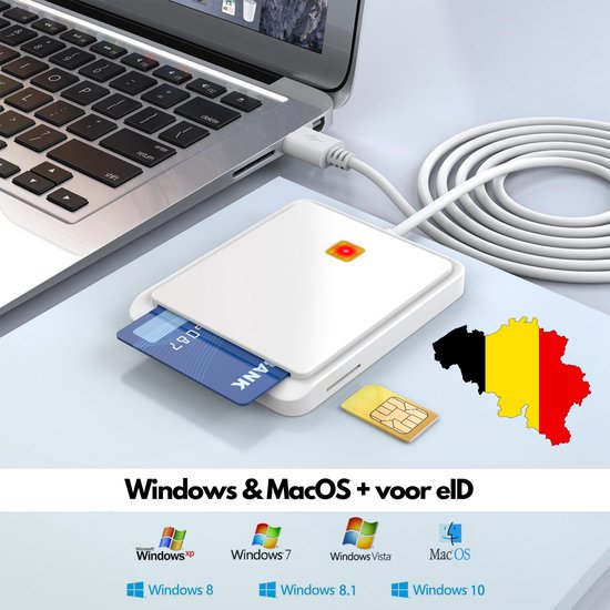ID kaartlezer - eID - Identiteitskaart lezer - Belgie - ID lezer ...