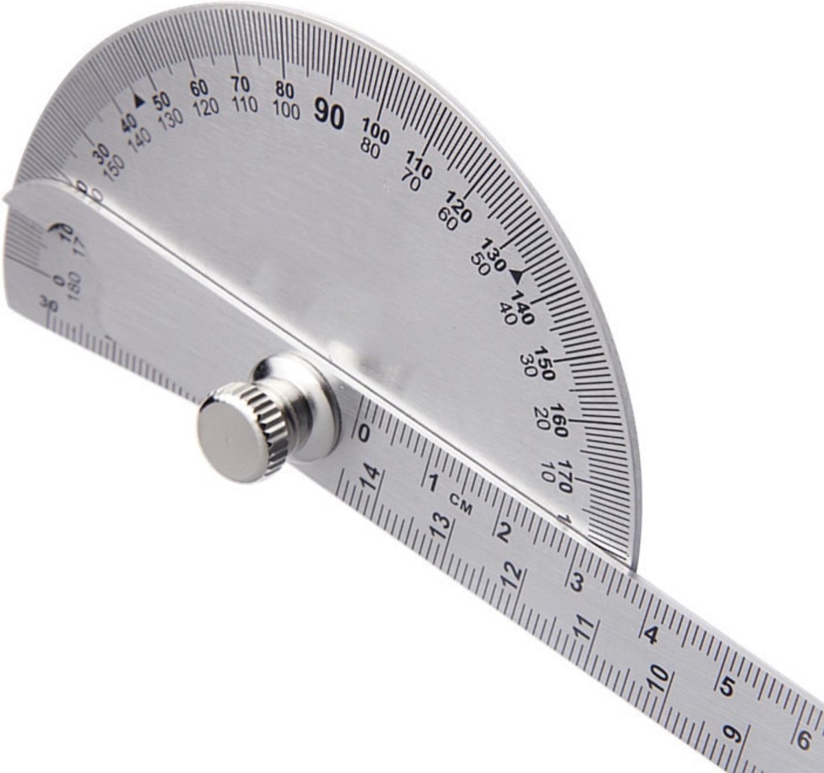 Gradenboog - Hoekmeter - RVS - Gradenmeter - Hoekmeter Liniaal - Graden ...