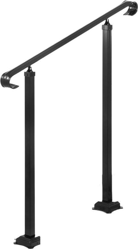 Dakta® Trapleuning | 2 treden | Smeedijzer | Hoogte en hoek verstelbaar ...