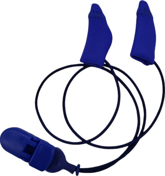 Ear Gear - Mini - Blauw - met koord - hoortoestellen - tegen vocht en ...