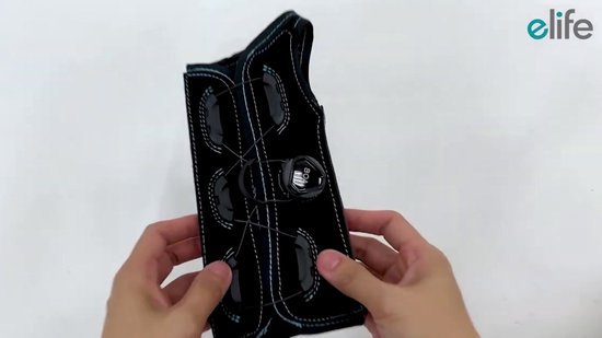 E-Life Klapvoet Brace met Q-Fit Sluiting Zwart - Klapvoet Orthese ...