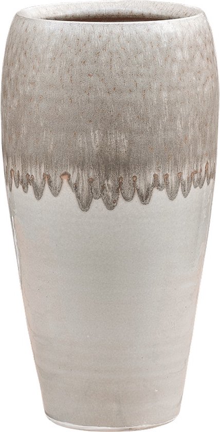 Hoge pot Amora Lava grey 18x35 cm bloempot voor binnen | bol