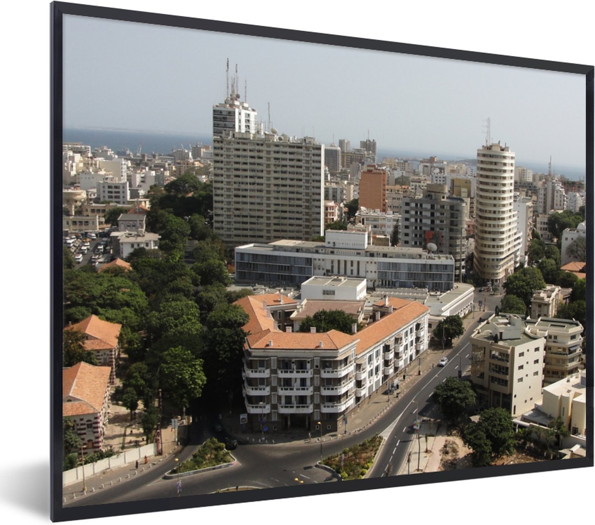 Photo en cadre - Une photo aérienne de l'horizon du Sénégal dans la ...