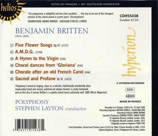 Polyphony - Sacred And Profane (CD), Stephen Layton | CD (album) | Muziek | bol