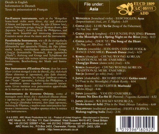 Various Artists - Sounds Of The Far East (CD), various artists | Muziek | bol