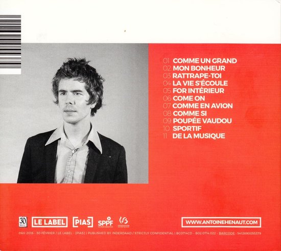 Antoine H'naut - Poup'e Vaudou (CD), Antoine H'naut | CD (album ...