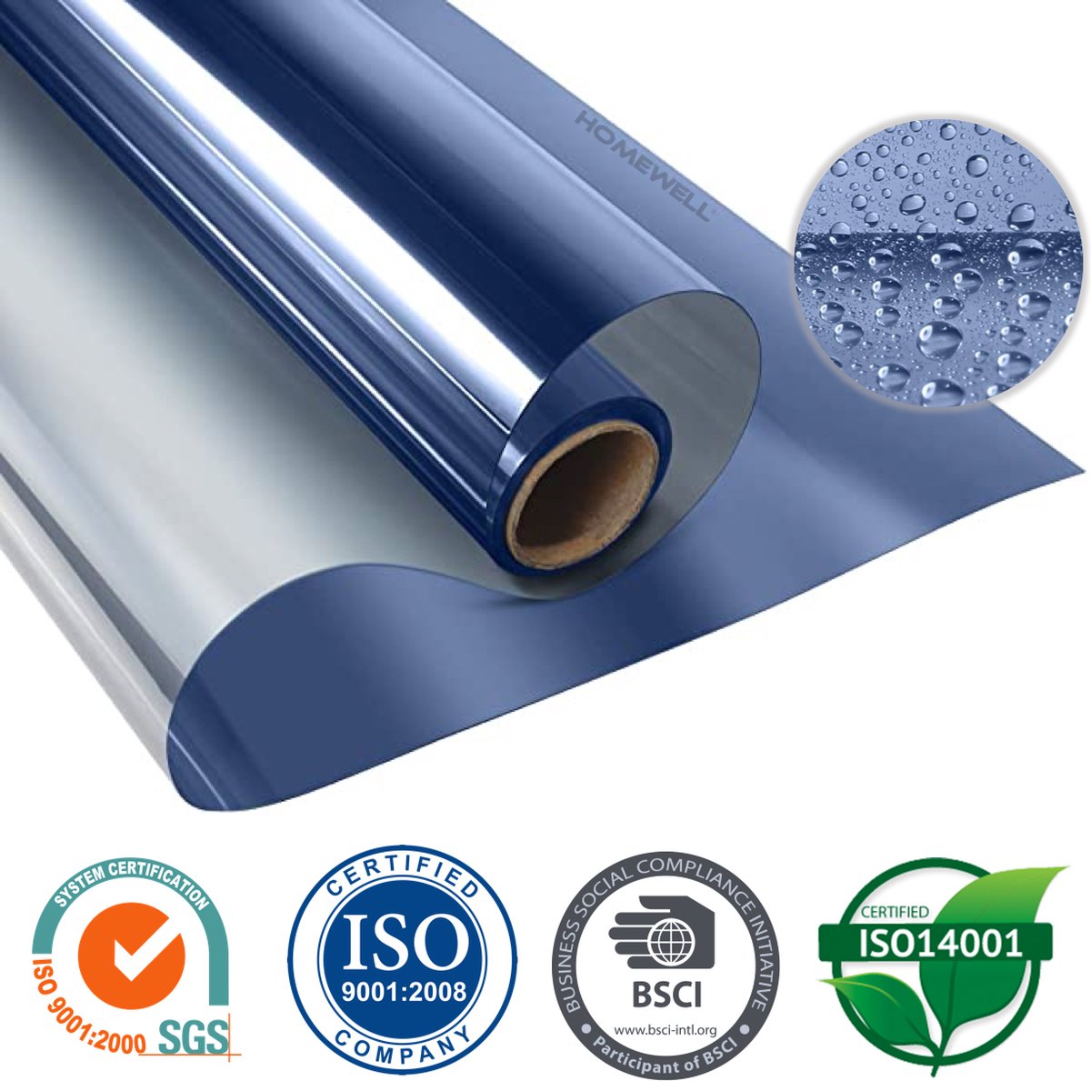 Homewell® Isolerende Raamfolie met spiegeleffect - HR++ Anti inkijk ...