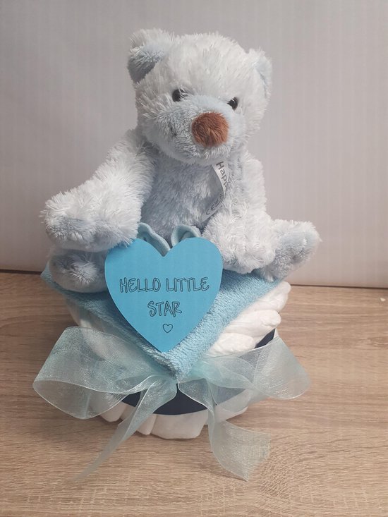 Luiertaart Blue Bear Boogy | Luiertaart jongen | Gratis snel verzonden ...