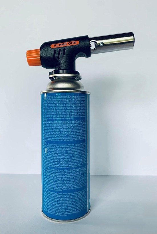 Gift Land® Gasbrander + 1 Gasfles - Aansteker - Creme Brulee Brander ...