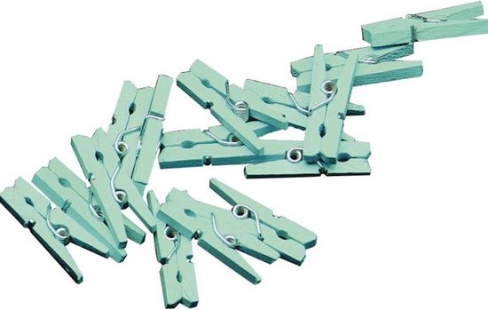 Haza - Knijpers haza mini mintgroen zak à 20 stuks | bol