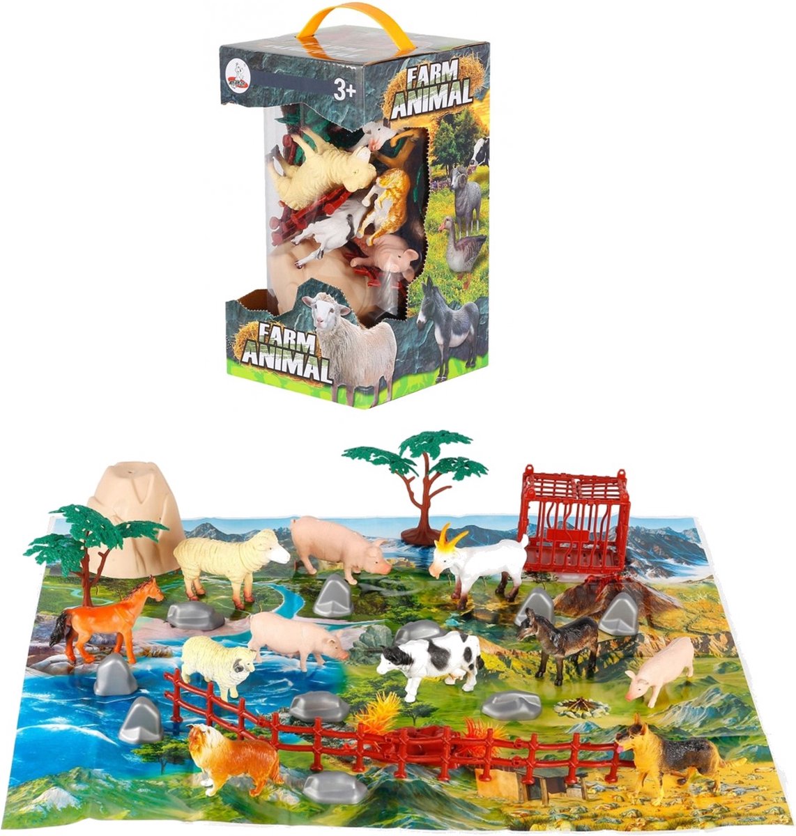 Ariko Buis avec 30 figurines d'animaux de la ferme. Idéal pour les ...
