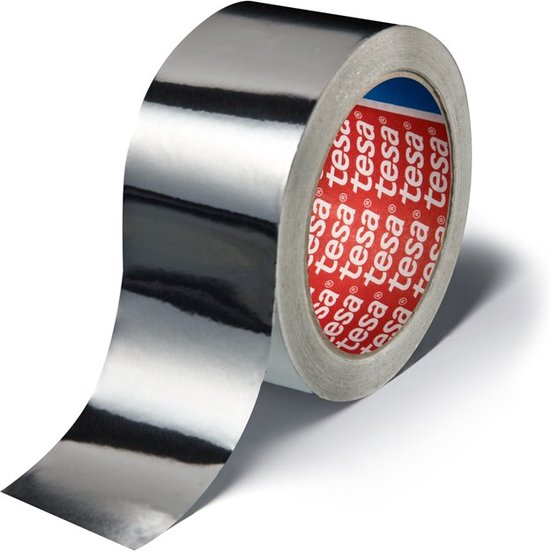 Tesa aluminium tape 50mm x 50m - 30 µm - dampdicht | bol