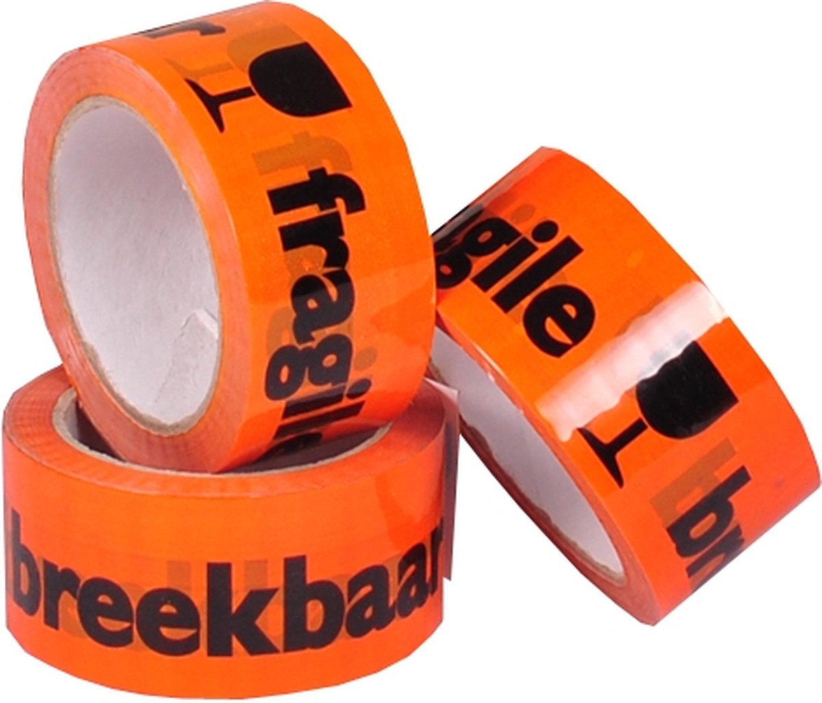 Verpakkingstape Met Tekst Breekbaar Fragile - Waarschuwingstape ...